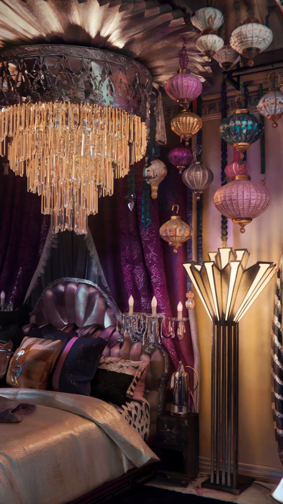 13 Eclectic Maximalist Bedroom Designs Infused with Indian & Art Deco ...
